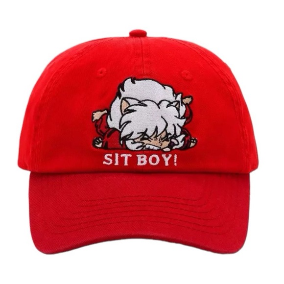 Bioworld | Accessories | Nwt Inuyasha Sit Boy Embroidered Baseball Hat ...
